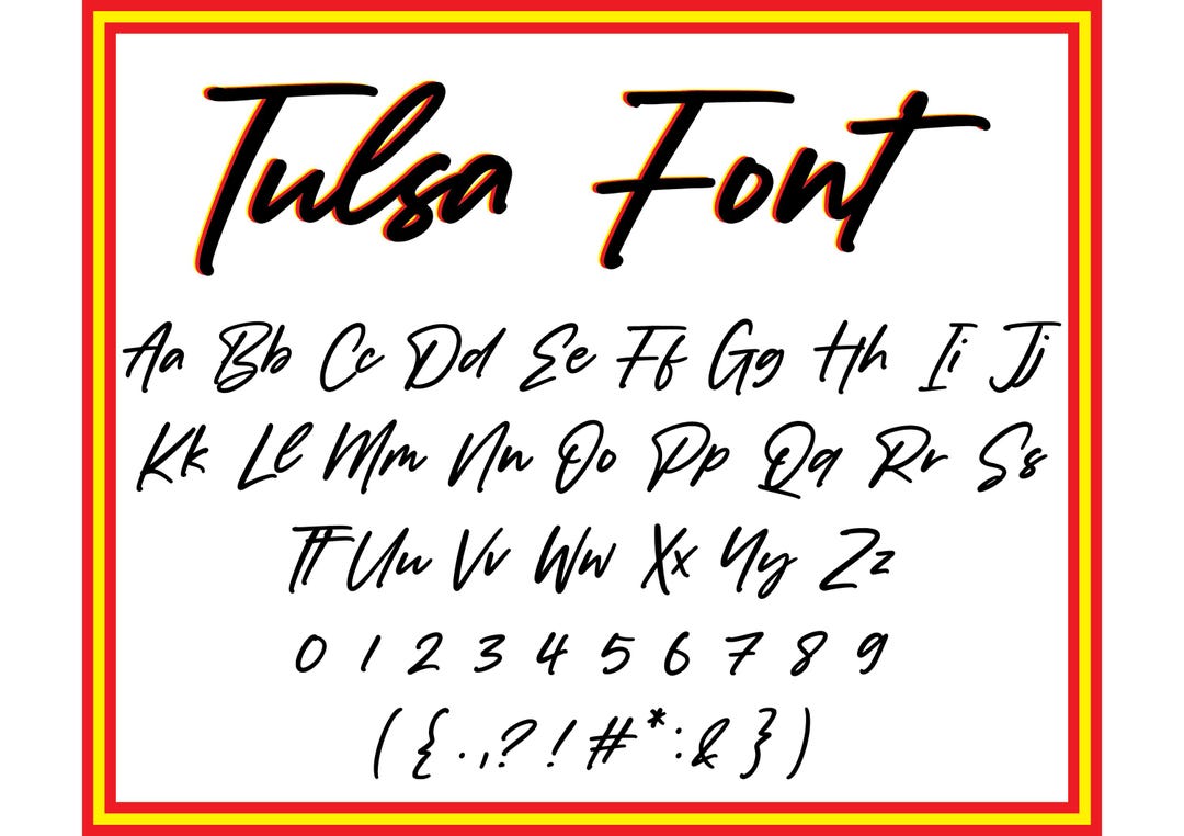 Tulsa Font SVG, Handwritten Font SVG, Wedding Font TTF, Typeface Ttf ...