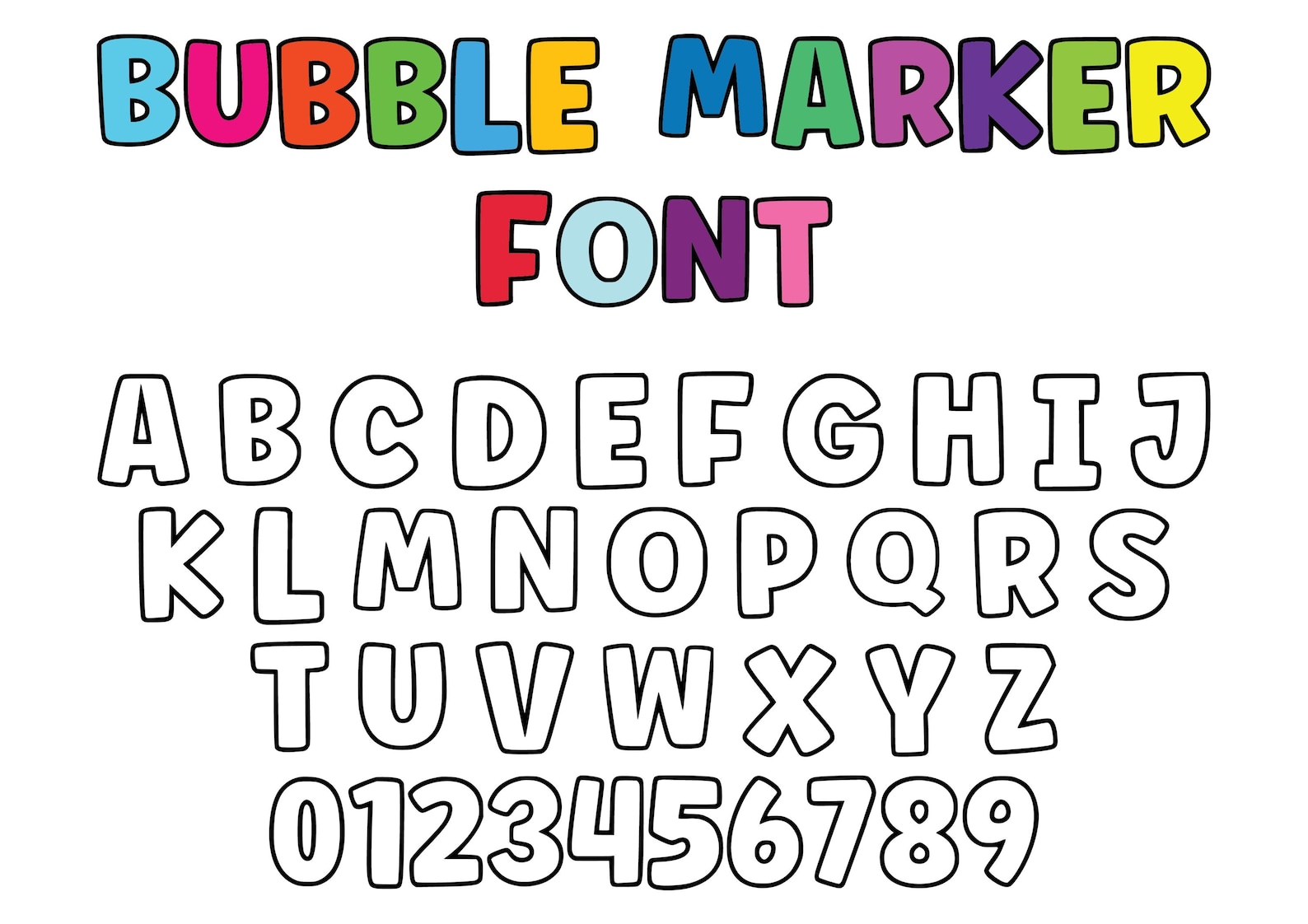 Font Svg, Alphabet Svg, Outline Font Svg, Doodle Font Svg, Handwritten ...