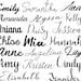 Cursive Handwritten Font SVG Bundle (digital Download) - Etsy