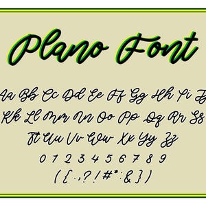 Plano Font SVG, Handwritten Font SVG, Handwritten Cursive, Cursive Font ...