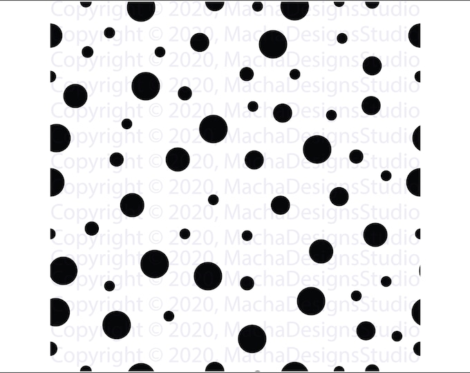 POLKA DOT Pattern SVG, Instant Download, Polka Dot Svg, Digital ...
