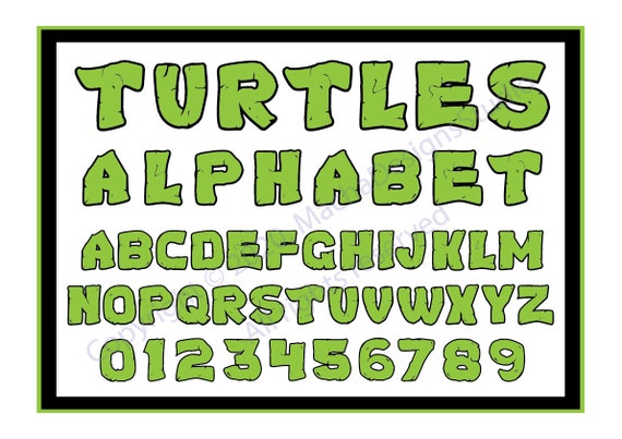 Teenage Mutant Ninja Turtles Logo Font