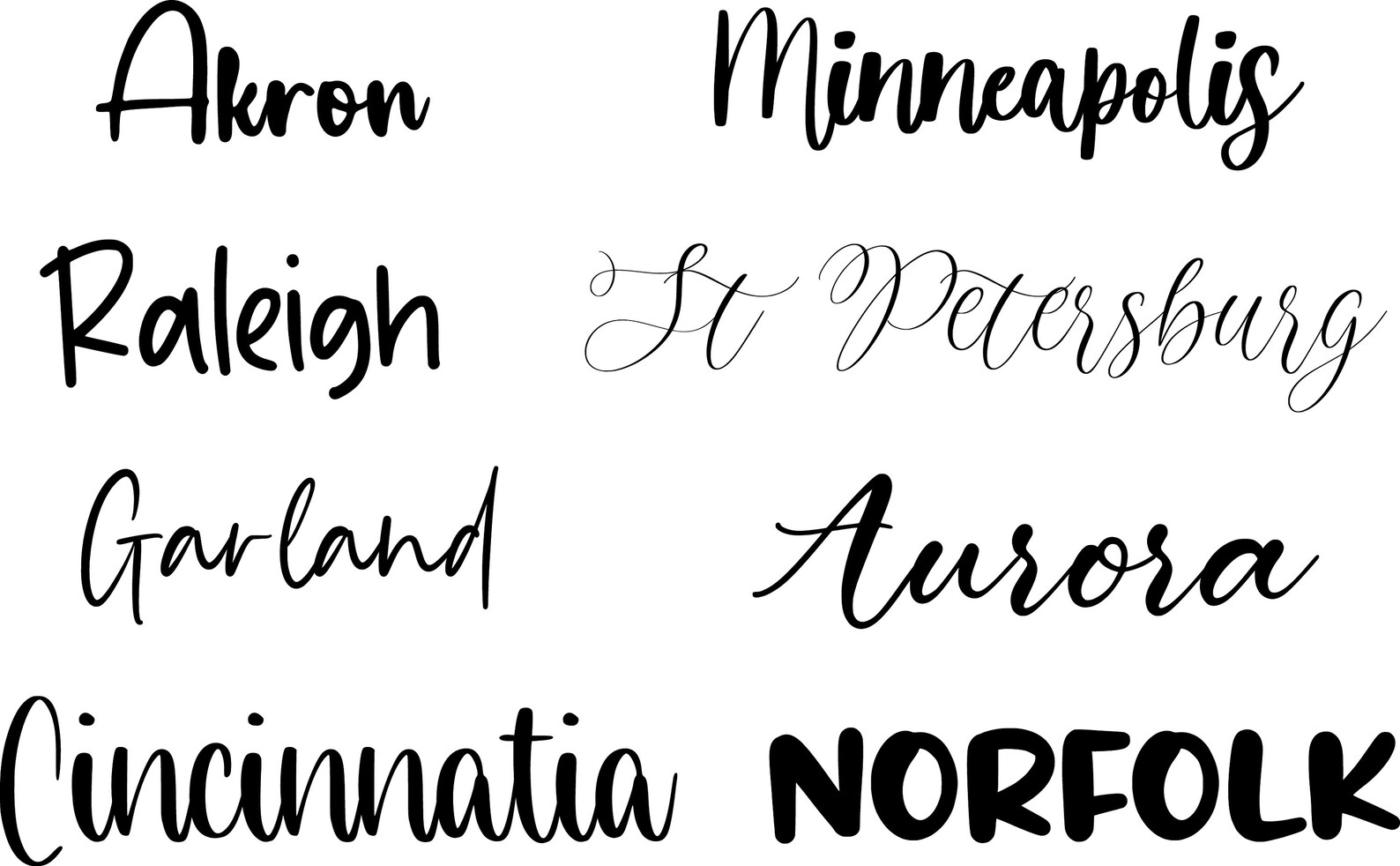 Cursive Font SVG Bundle: 50 Handwritten Script Fonts (TTF, SVG) - Etsy