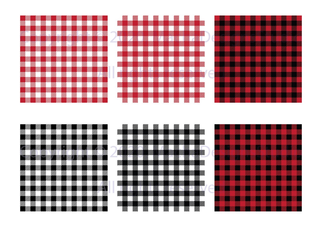Buffalo Plaid SVG Bundle, Instant Download, Buffalo Check Pattern SVG ...