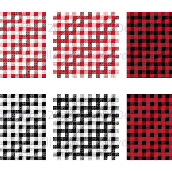 Buffalo Check Stencil - Etsy