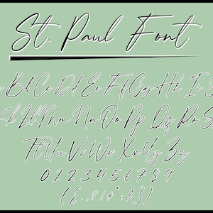 St. Paul Font SVG, Handwritten Font SVG, Wedding Font TTF, Typeface Ttf ...