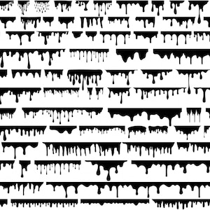 Dripping Blood Borders Bundle SVG PNG, Horror Blood Drip Frames for ...