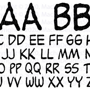 Peanuts Font SVG, Peanuts Alphabet SVG, Peanuts SVG, Instant Download ...