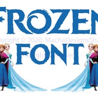 Frozen Font - Etsy