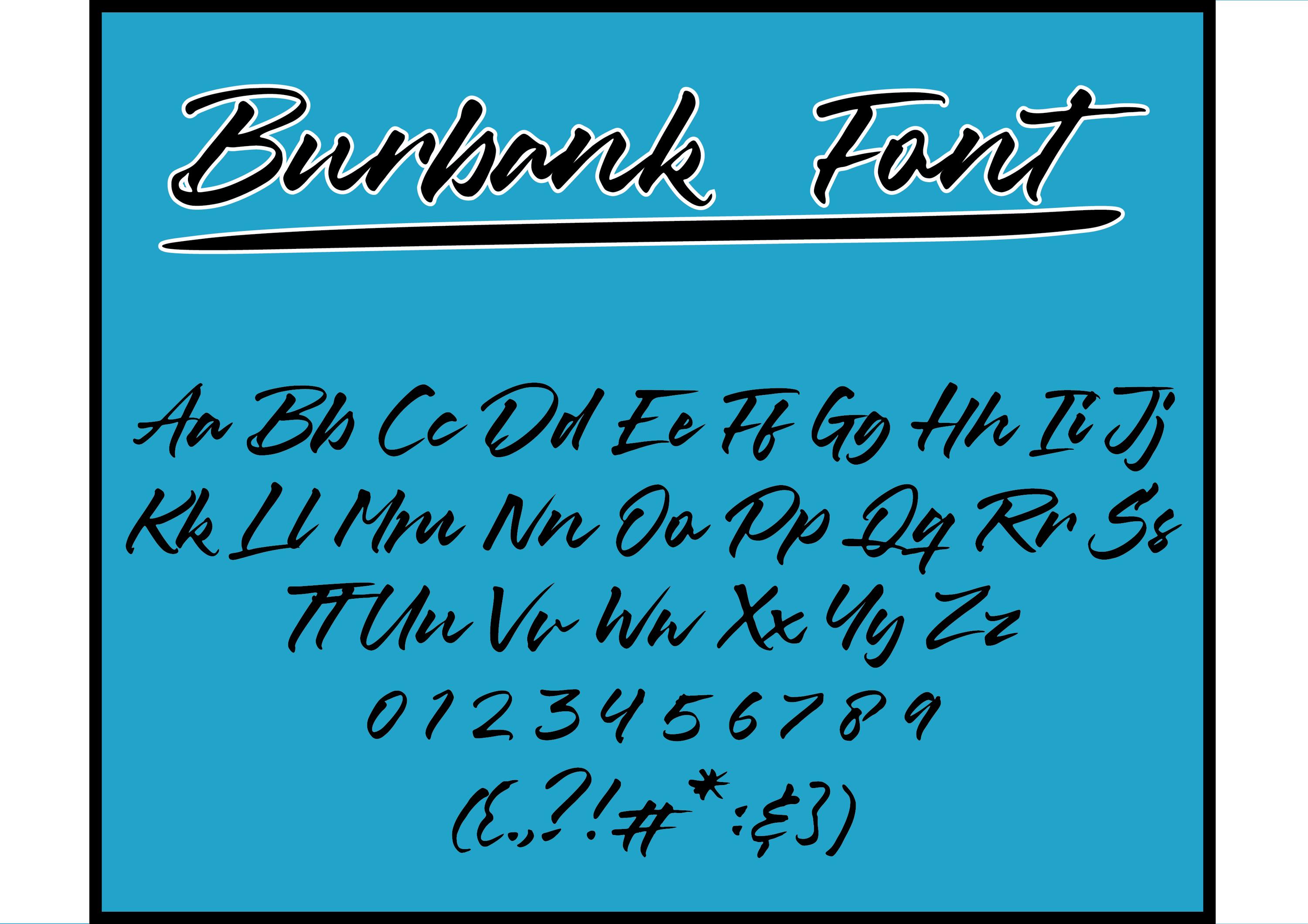 Burbank Handwritten Font: Logo & Cricut Font (SVG/TTF) - Etsy