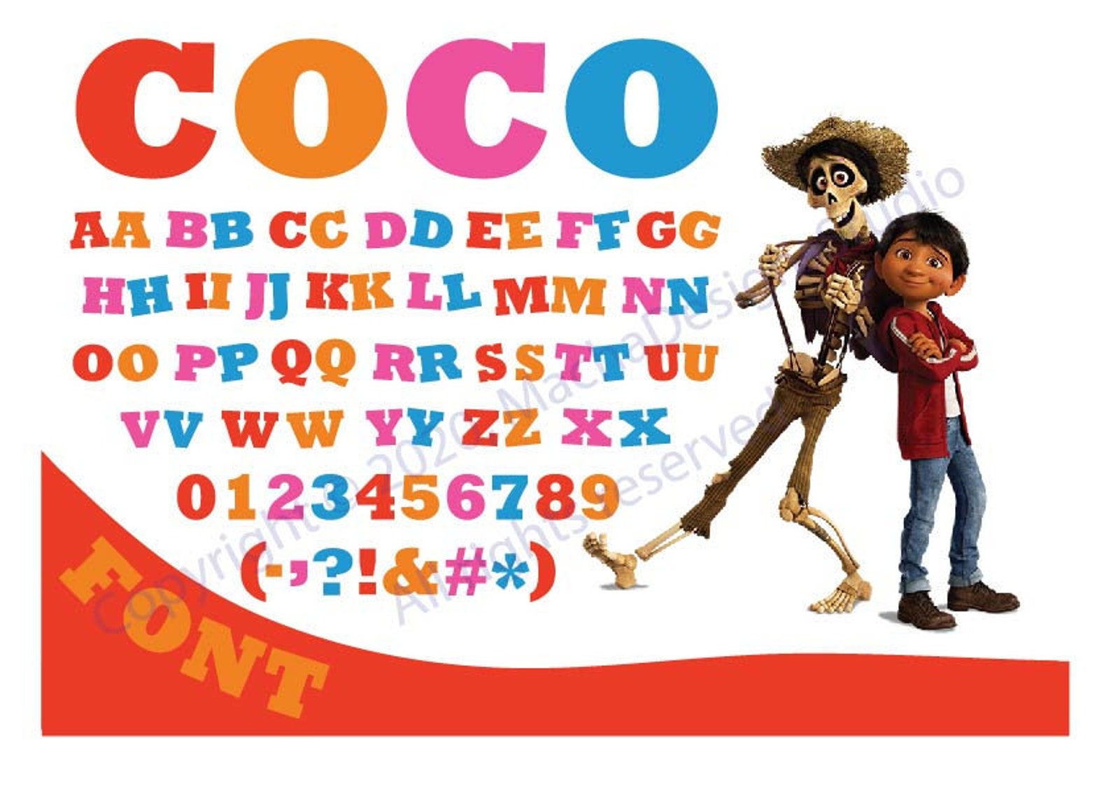 Coco Font SVG Coco Alphabet Svg Digital Download COCO SVG | Etsy