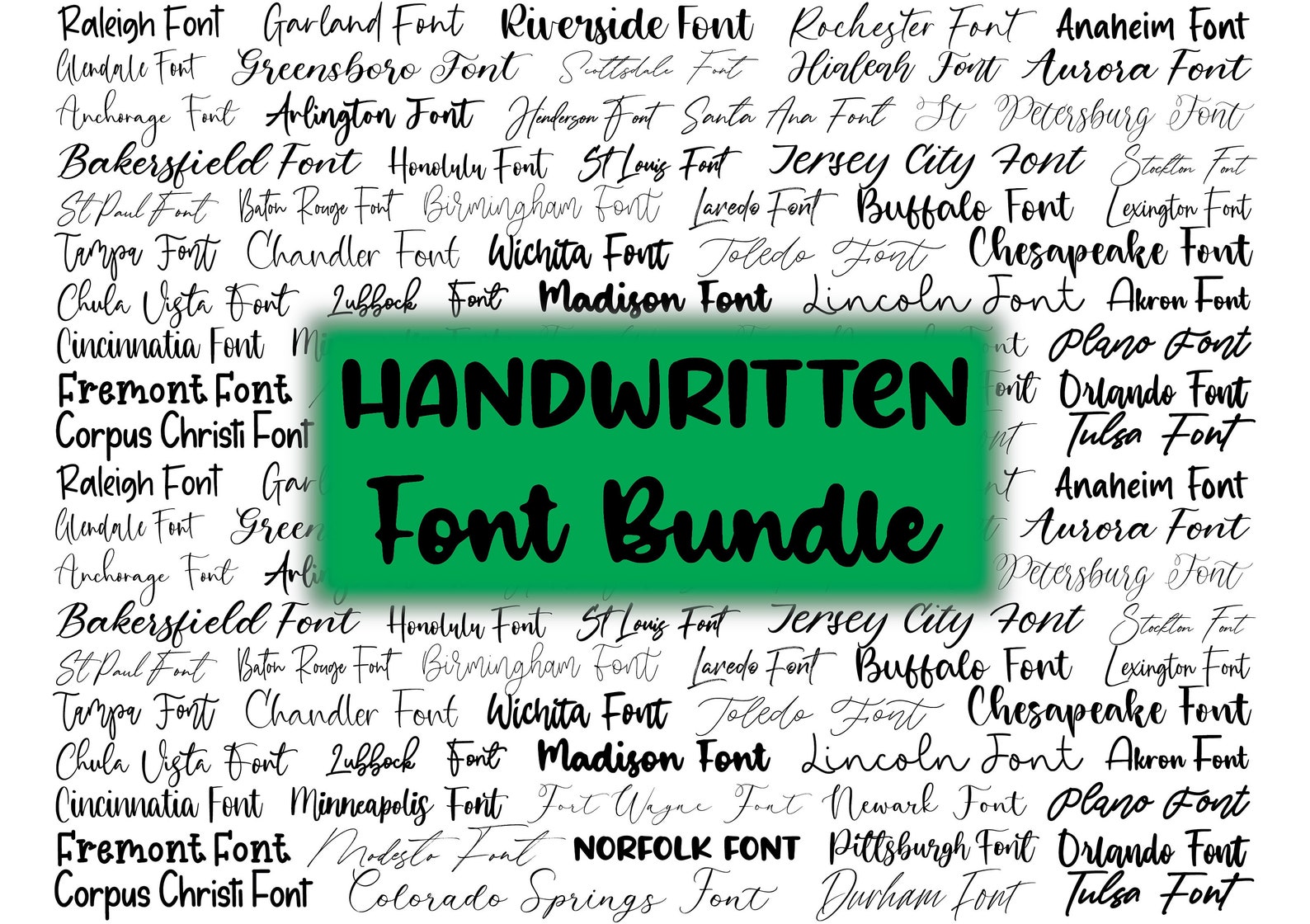 Cursive Font SVG Bundle: 50 Handwritten Script Fonts (TTF, SVG) - Etsy