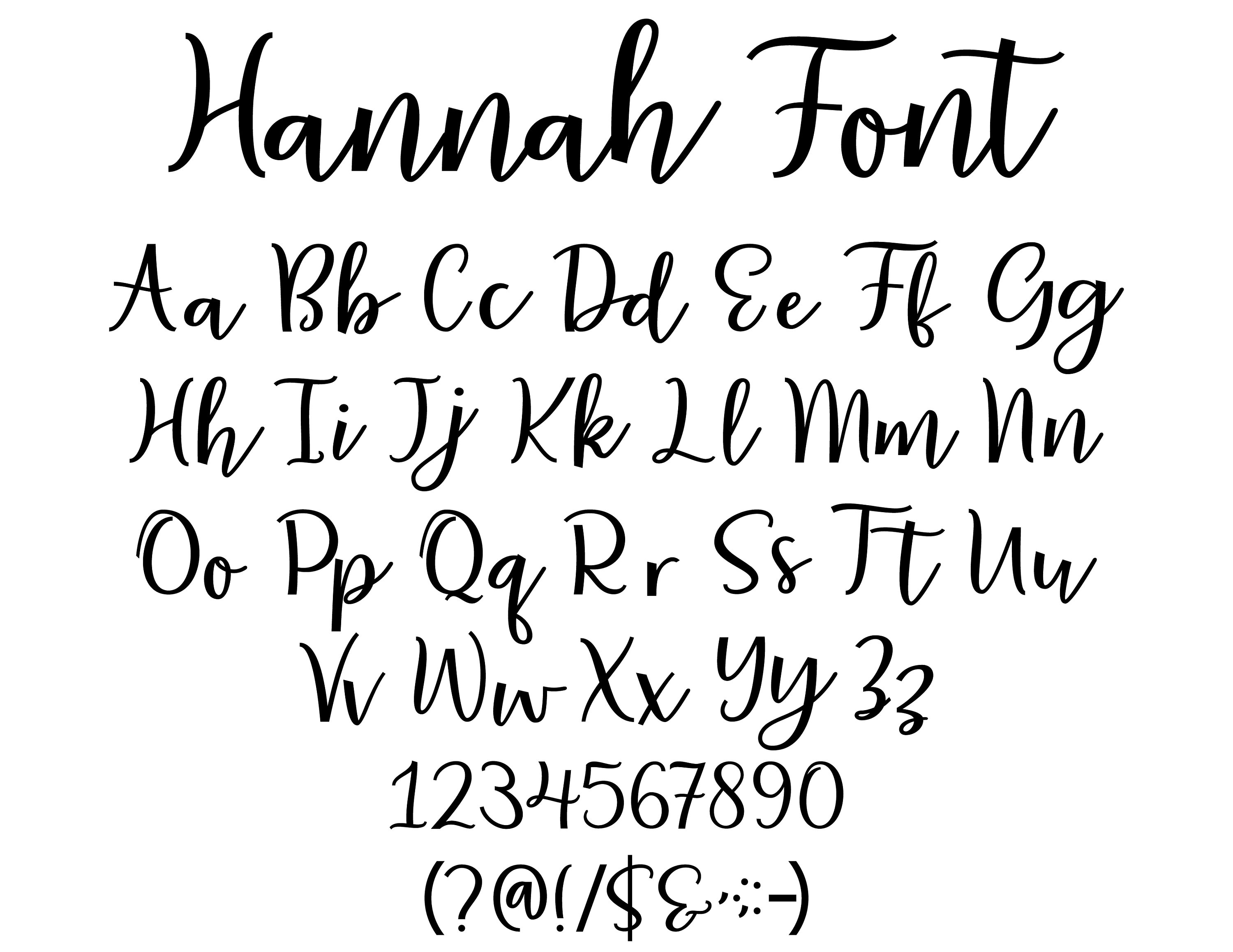 Hannah Font SVG Handwritten Font SVG Cursive Font SVG - Etsy Canada