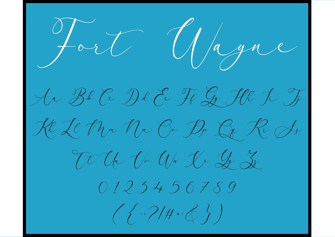 Fort Wayne Font, Fort Wayne SVG, Handwritten Font, Handwritten Serif ...