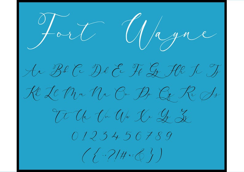 Fort Wayne Font: Handwritten Serif (SVG, TTF) - Elegant Wedding Font - Etsy