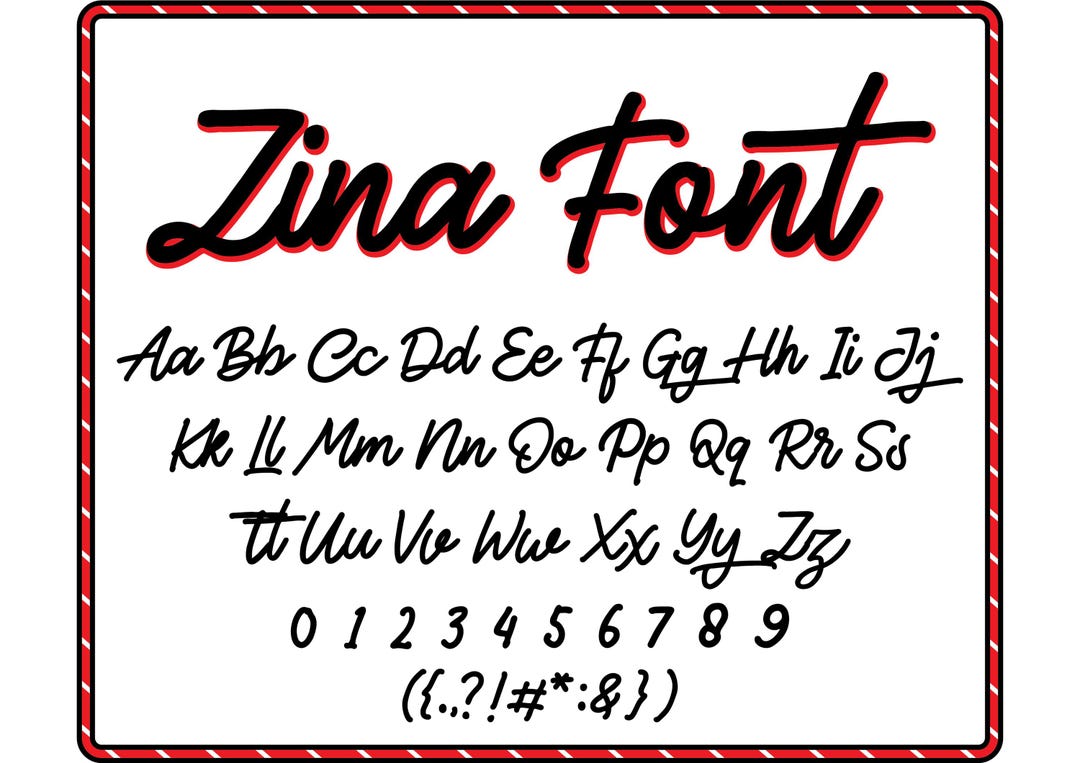 Zina Font SVG, Handwritten Font SVG, Wedding Font TTF, Typeface Ttf ...