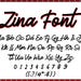 Zina Font SVG, Handwritten Font SVG, Wedding Font TTF, Typeface Ttf ...