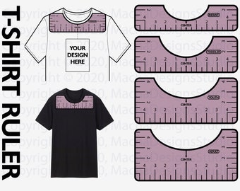 T-shirt Alignment Tool, Tool SVG, T-shirt Ruler SVG, T-shirt Alignment ...