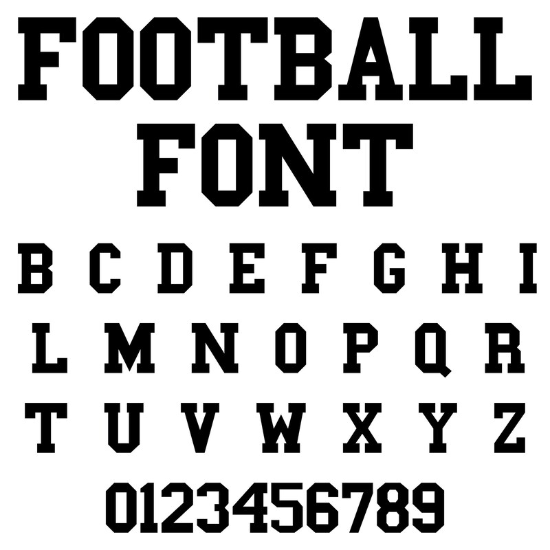 Nfl Numbers Names Svg - Etsy