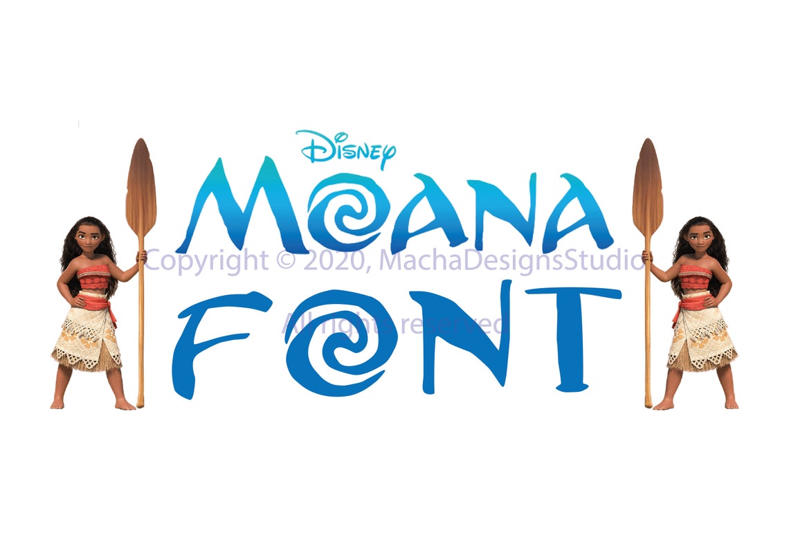 Moana FONT SVG Moana Alphabet SVG Font Svg Moana Svg - Etsy Australia