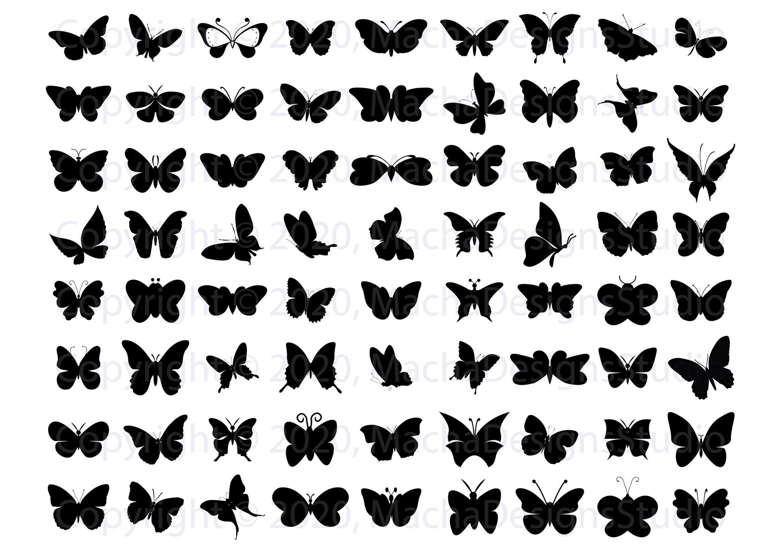 Butterfly Bundle SVG Butterfly SVG Butterfly Silhouette - Etsy