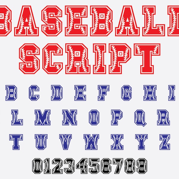 Baseball Letters - Etsy