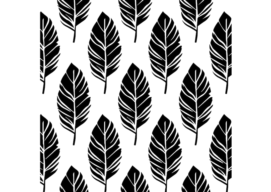 Leaf Pattern SVG PNG – Botanical Background for Cricut Crafts, Wall Art ...