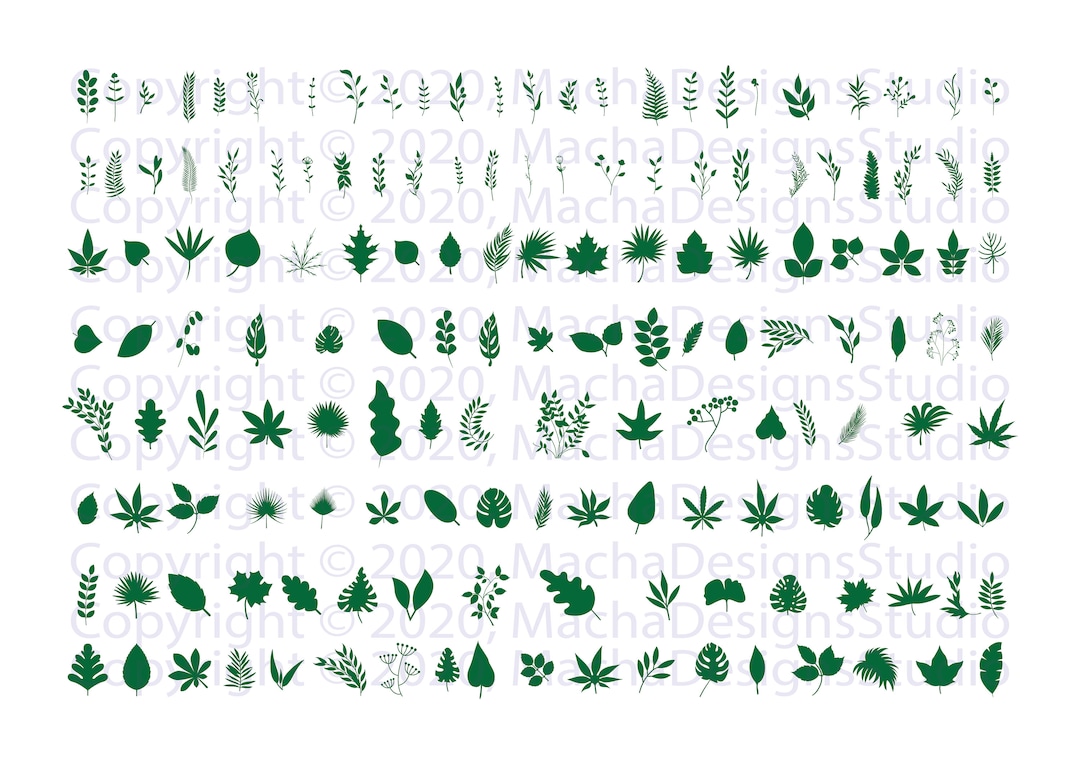 Leaves Bundle SVG, Leaves SVG, Paper Leaves SVG, Tropical Leaves Svg ...