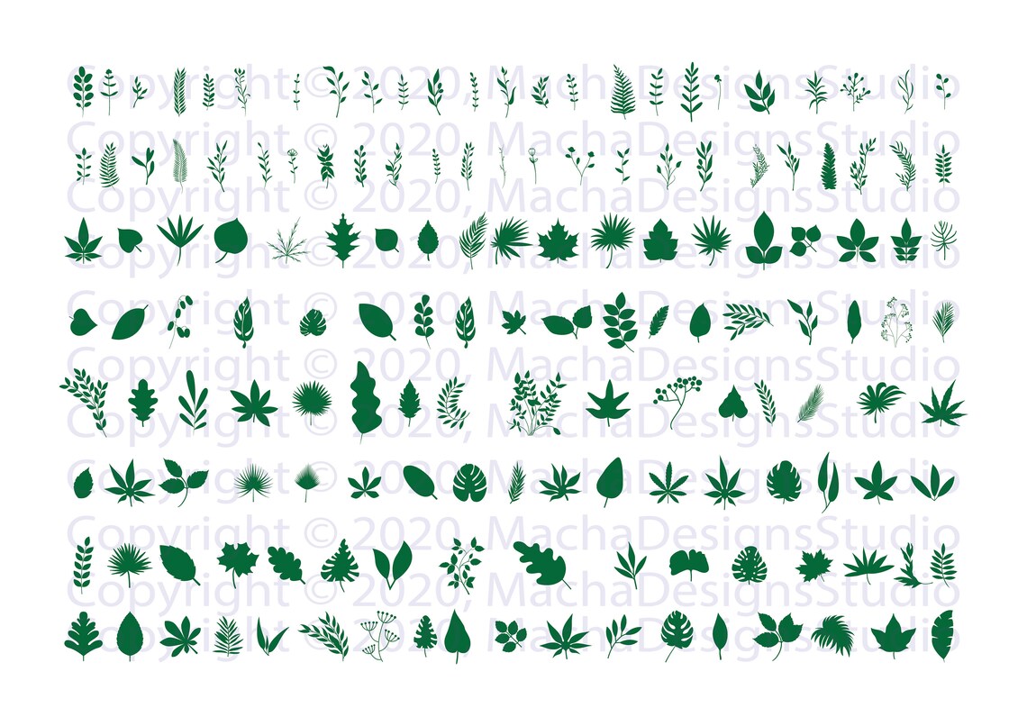 Leaves Bundle SVG Leaves SVG Paper Leaves SVG Tropical - Etsy