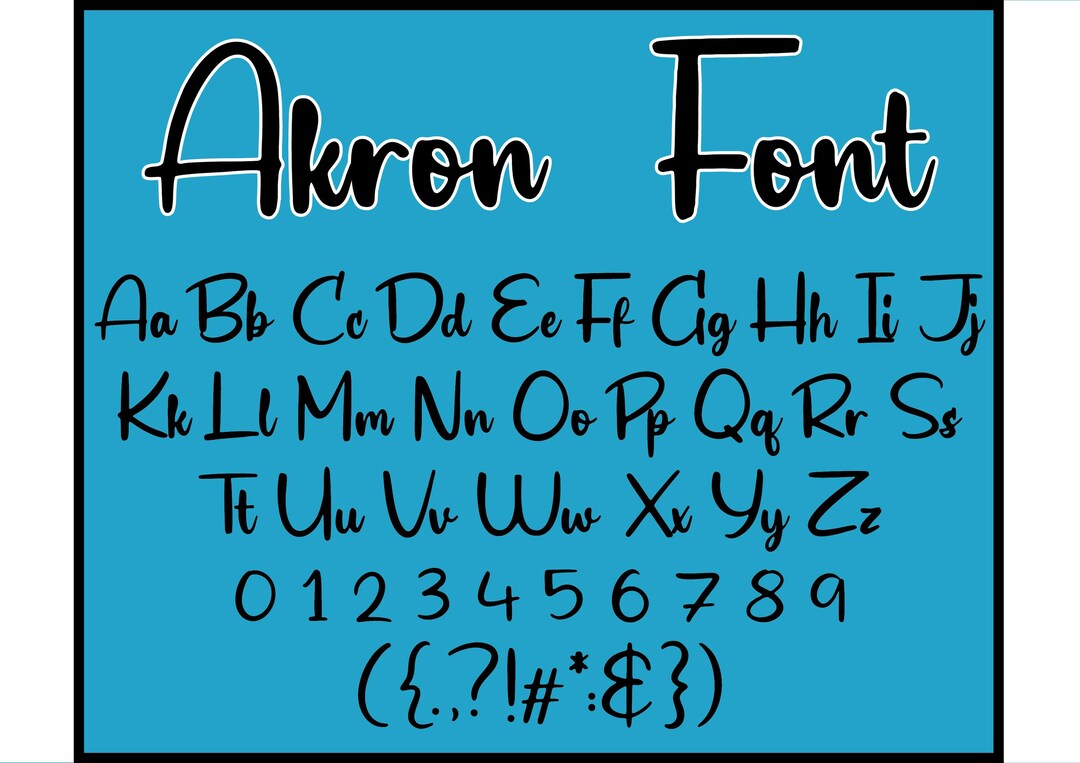 Akron Font SVG, Modern Sans-serif, Font TTF OTF, Digital Font, Fonts ...