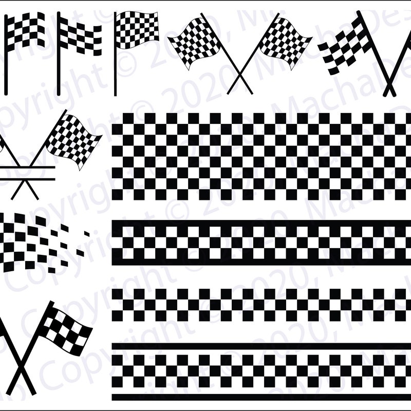 Racing Squares - Etsy