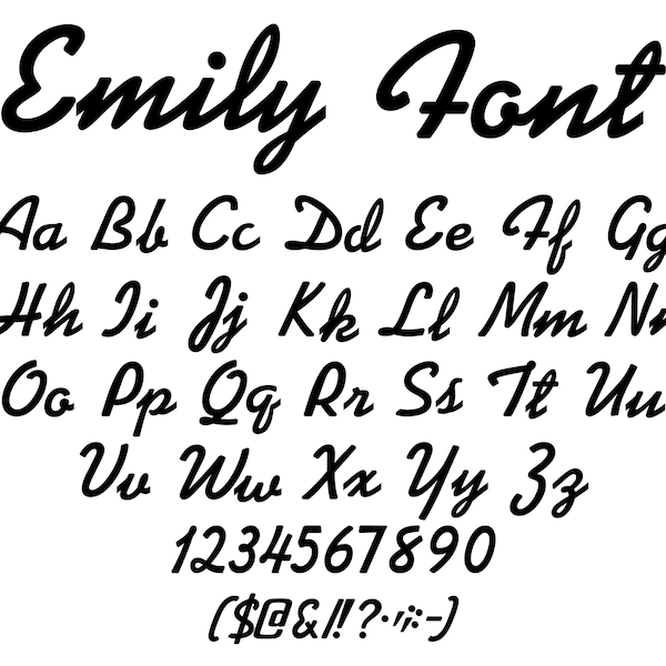 Cursive Font - Etsy