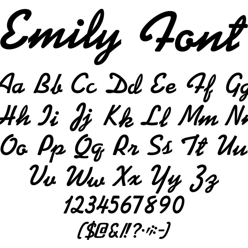 Cursive Font - Etsy