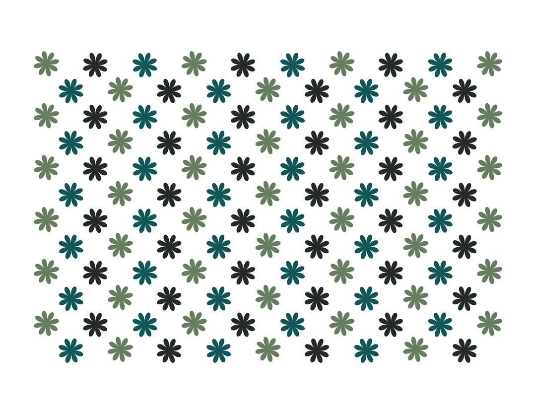 Floral Pattern SVG PNG: Seamless Flower Design Bundle (digital Download ...