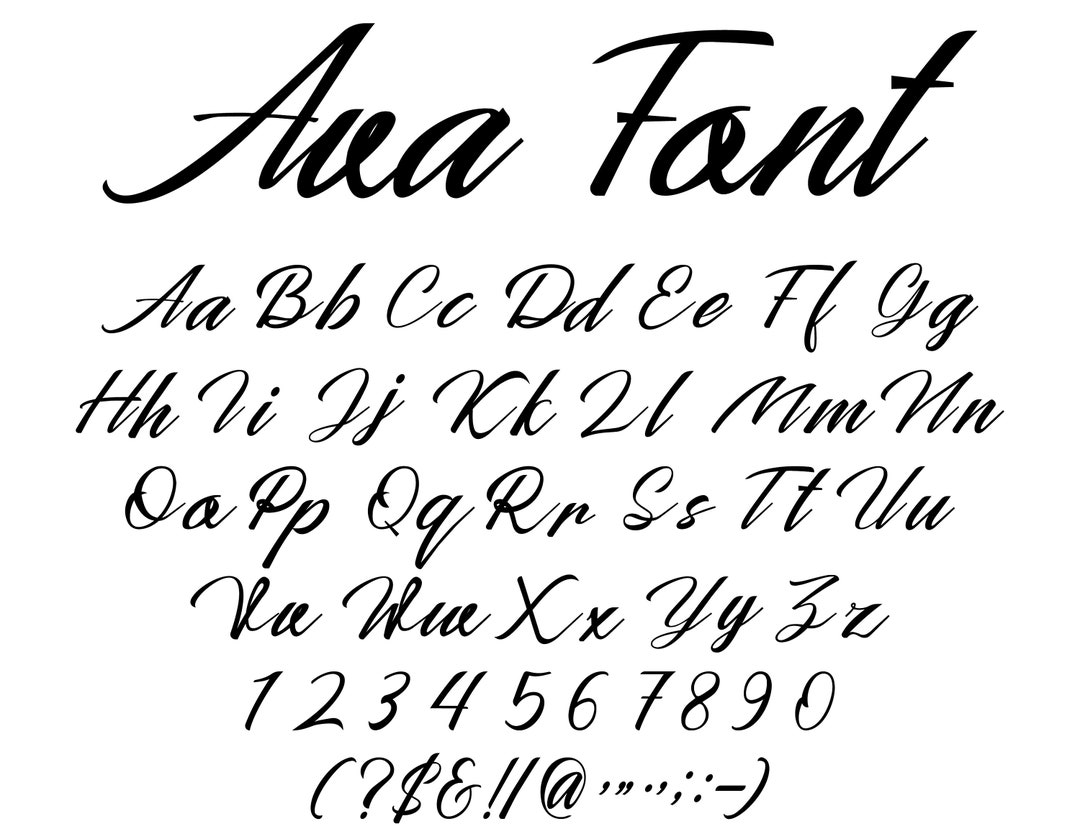 Ava Font SVG, Handwritten Font SVG, Cursive Font SVG, Handwritten ...