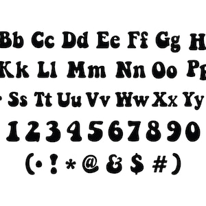 Retro Font SVG, Vintage Font Svg, Vintage Alphabet Svg, Groovy Font SVG ...