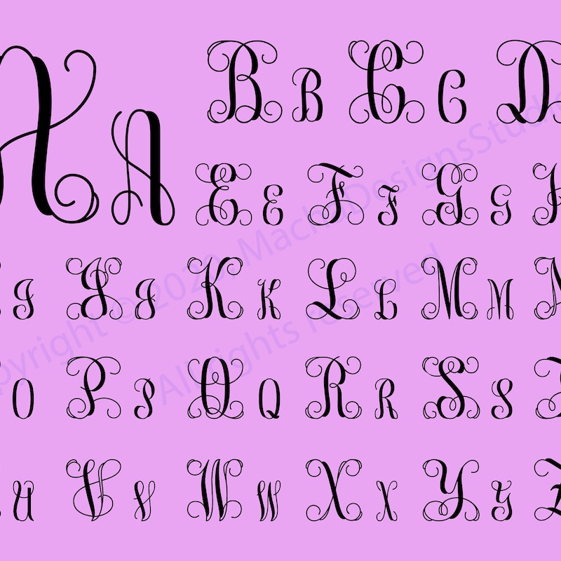 Interlocking Font - Etsy