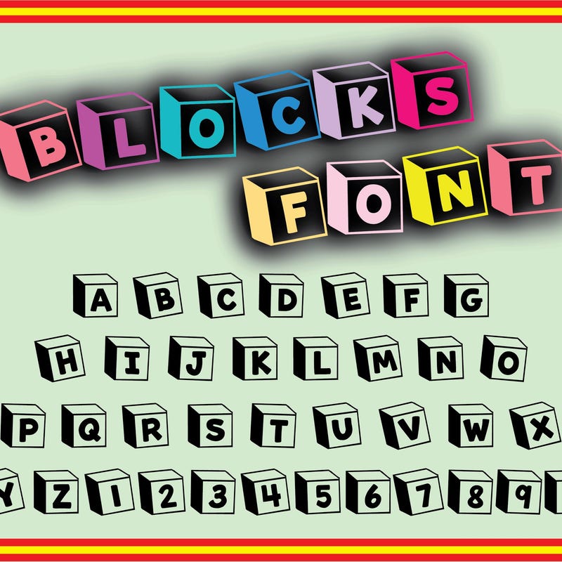 Letter Blocks - Etsy