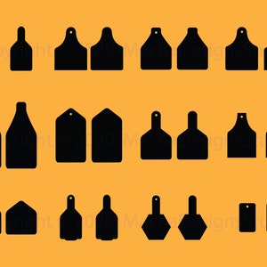 Cow Ear Tags SVG, Instant Download, Cow Tags SVG, Digital Download, Cow ...