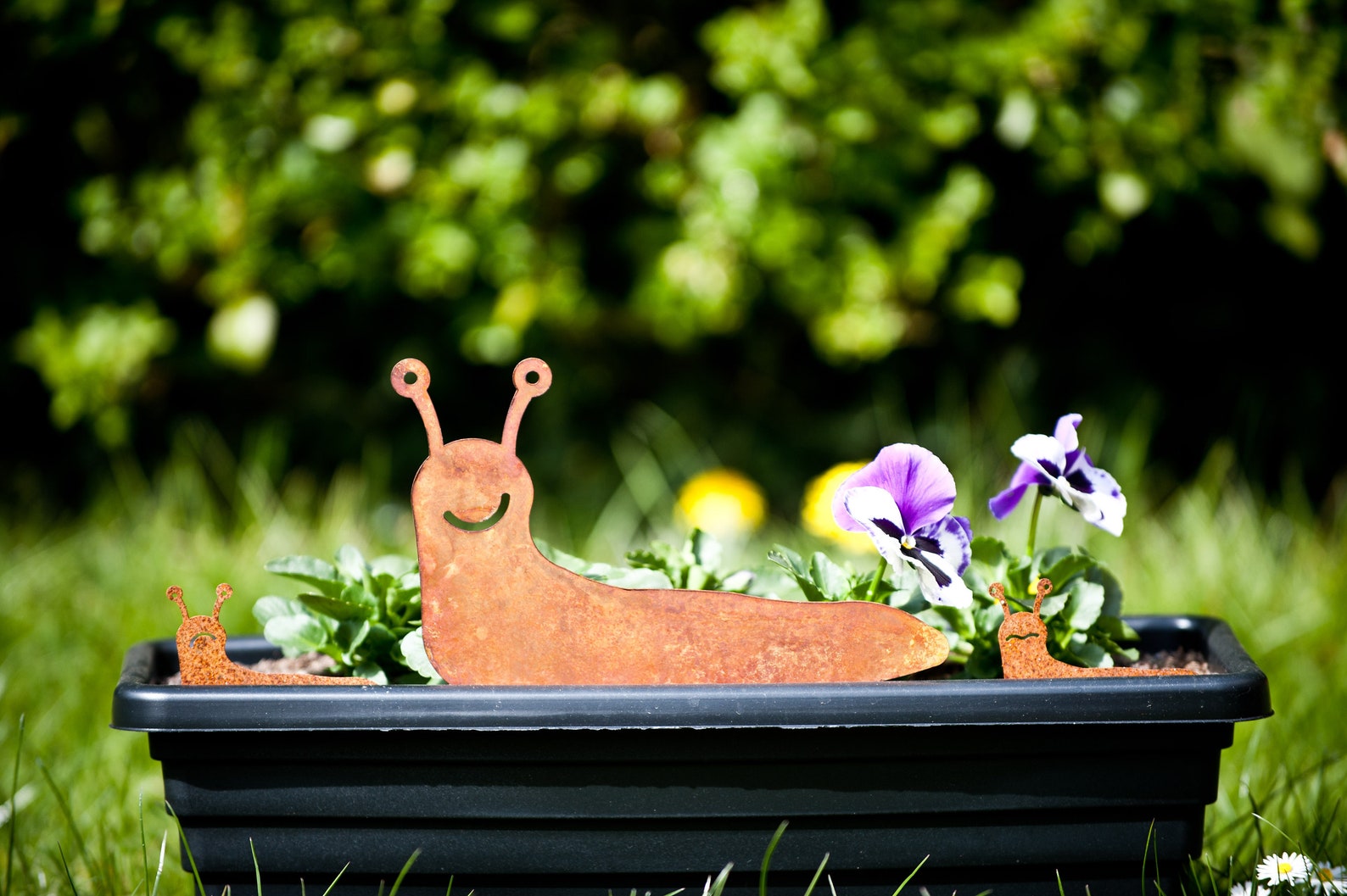 Large Slug Smiley Happy Face Rusty Garden Art Decor Lawn - Etsy UK