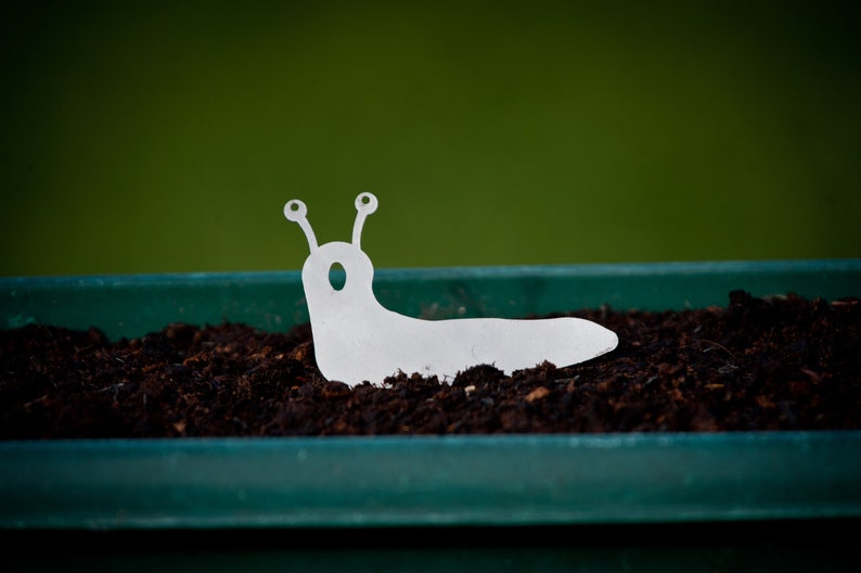 Metal Slug Plant Pot Spike, Quirky Garden Ornament, Ready to Rust - Etsy
