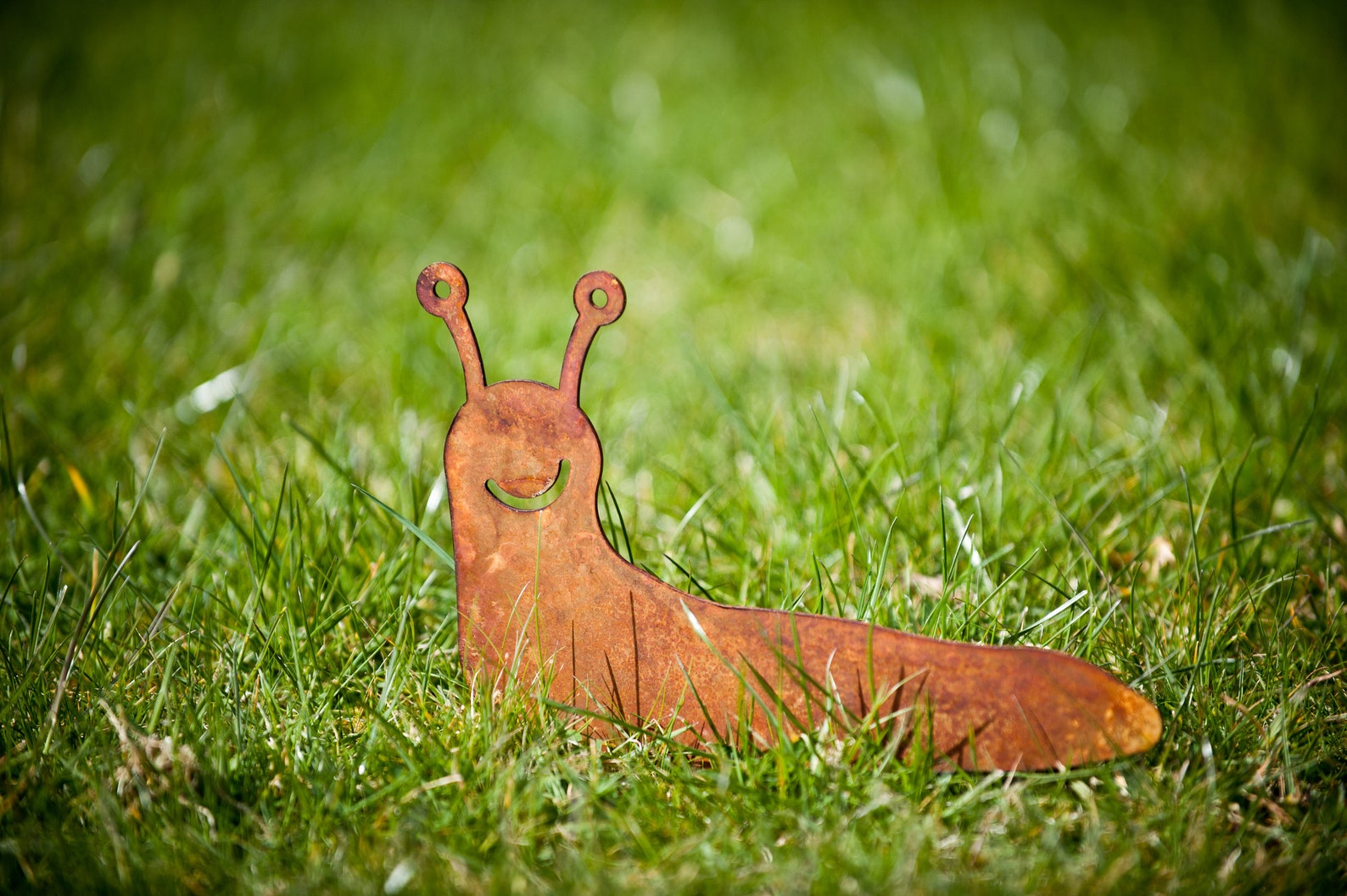 Large Slug Smiley Happy Face Rusty Garden Art Decor Lawn - Etsy UK
