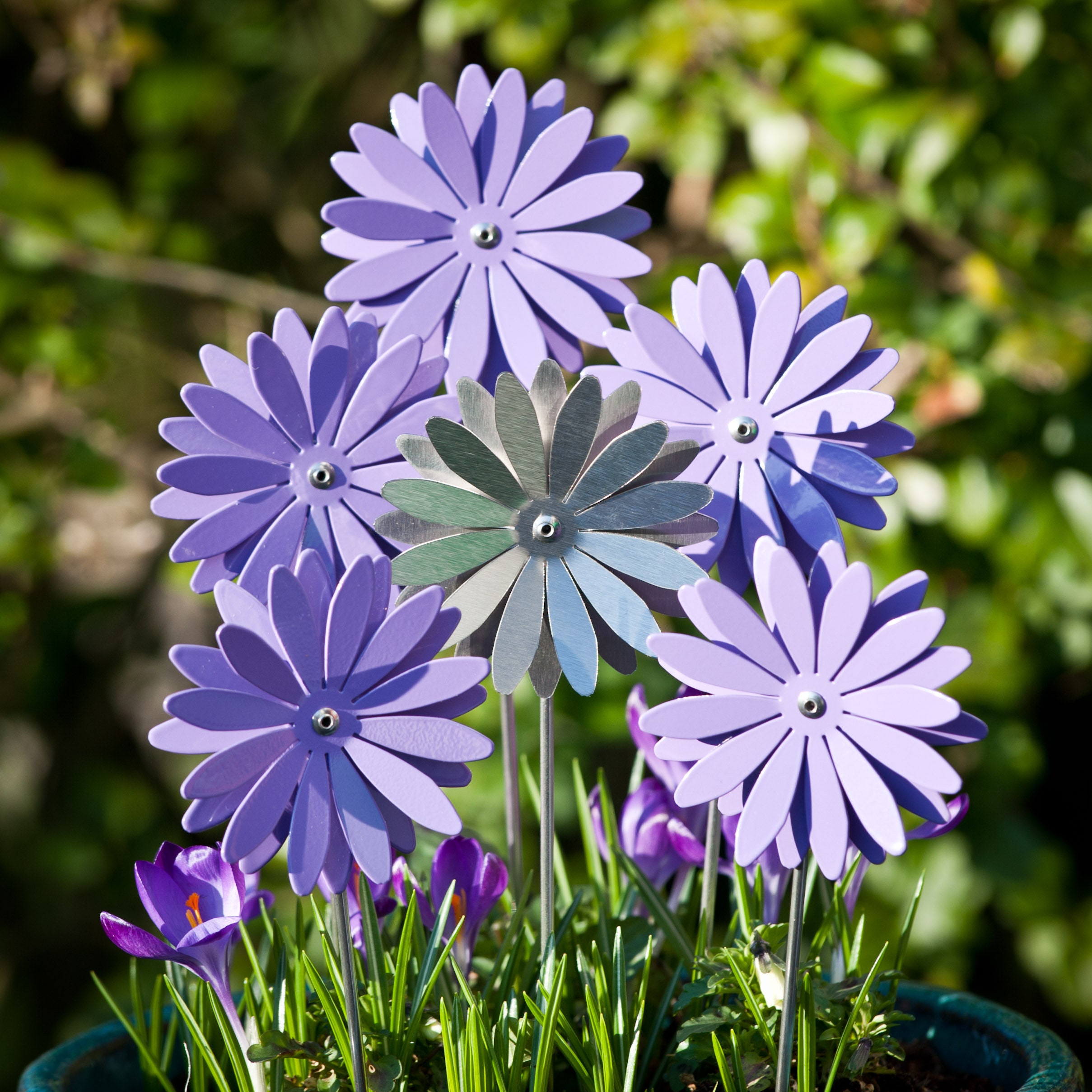 Daisy Stainless Steel Metal Flower Stem Silver Flower Garden | Etsy