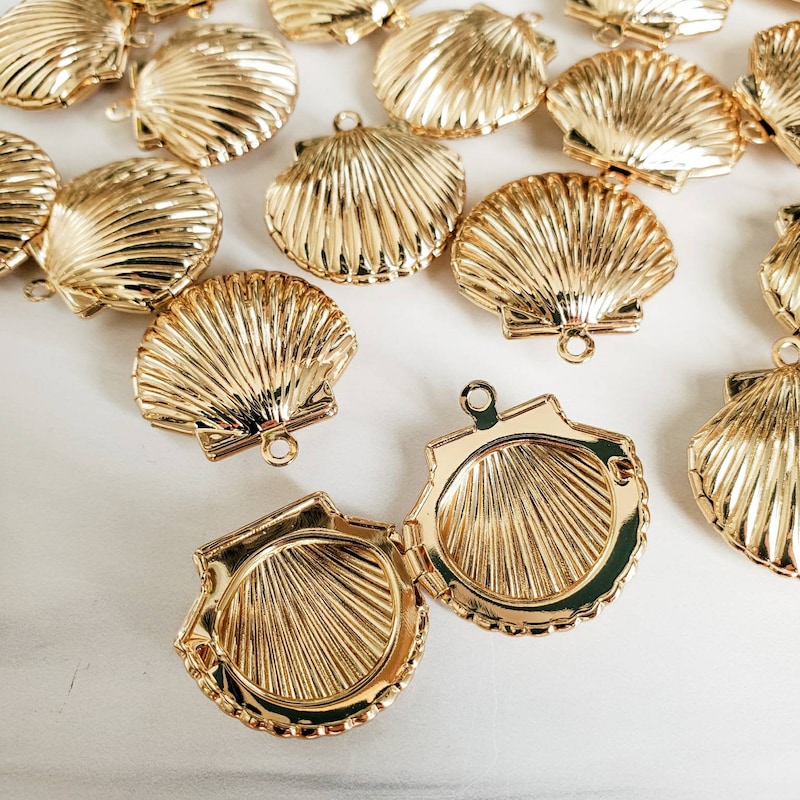 Seashell Charms - Etsy