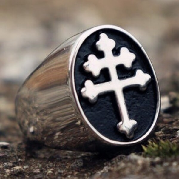 Punk Cross Ring - Etsy