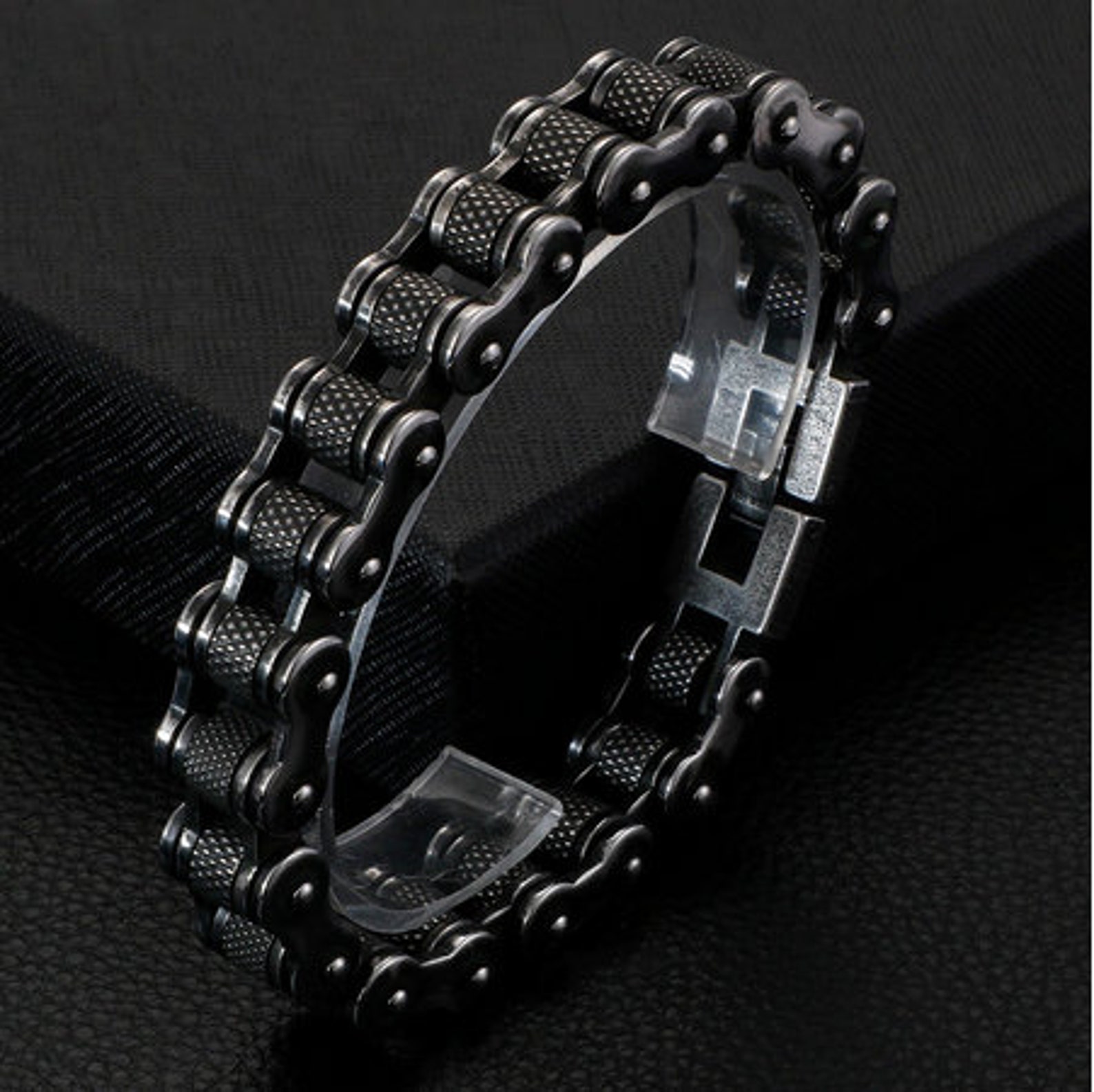 Retro Heavy Stainless Steel Motorcycle Chain Men Bracelet - Etsy