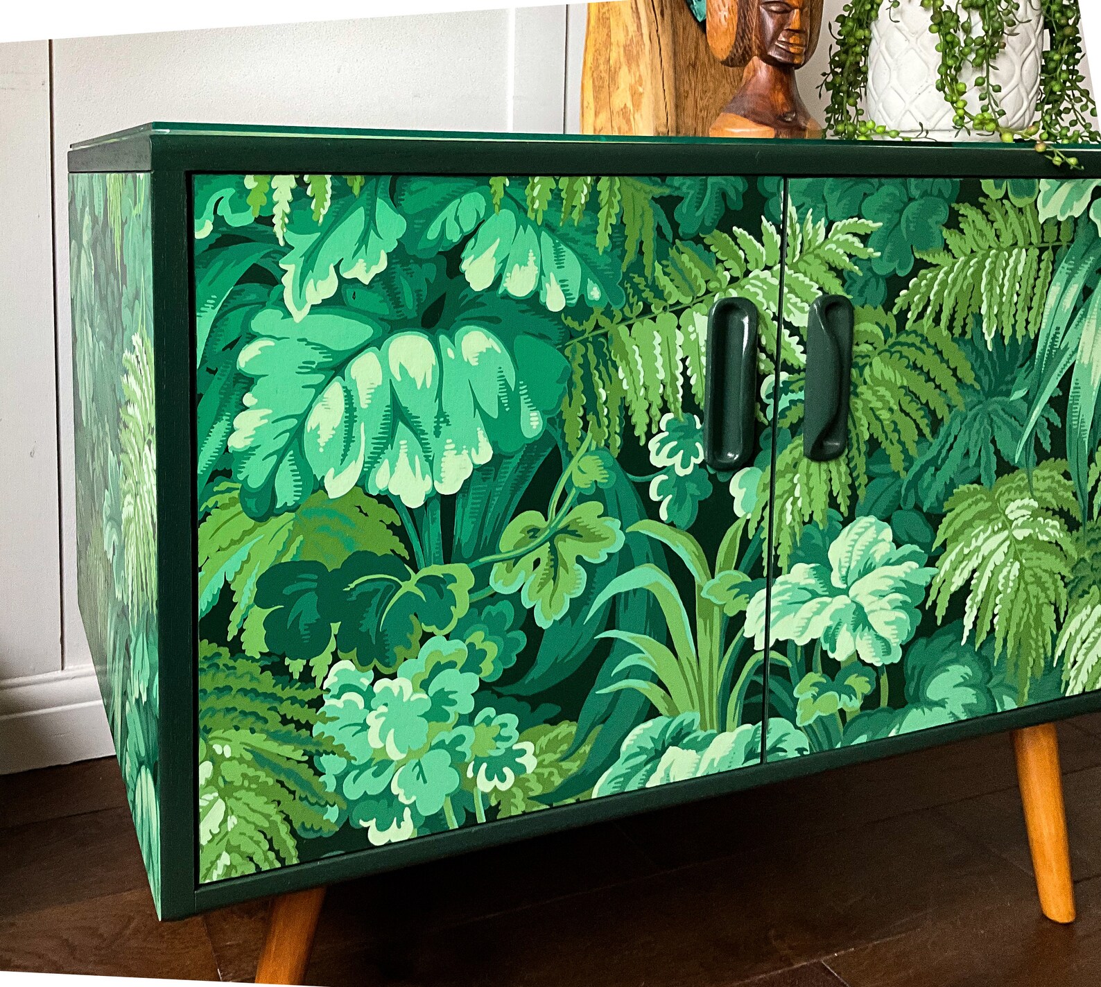 Vintage G Plan Sideboard, Green Forest Tropical Sideboard, Teak MCM TV ...