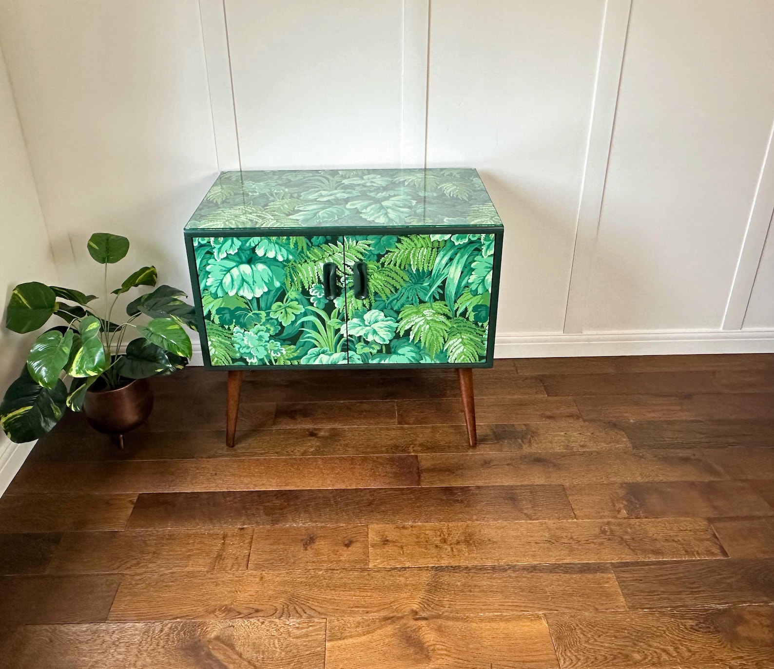 Vintage G Plan Sideboard, Green Forest Tropical Sideboard, Teak MCM TV ...