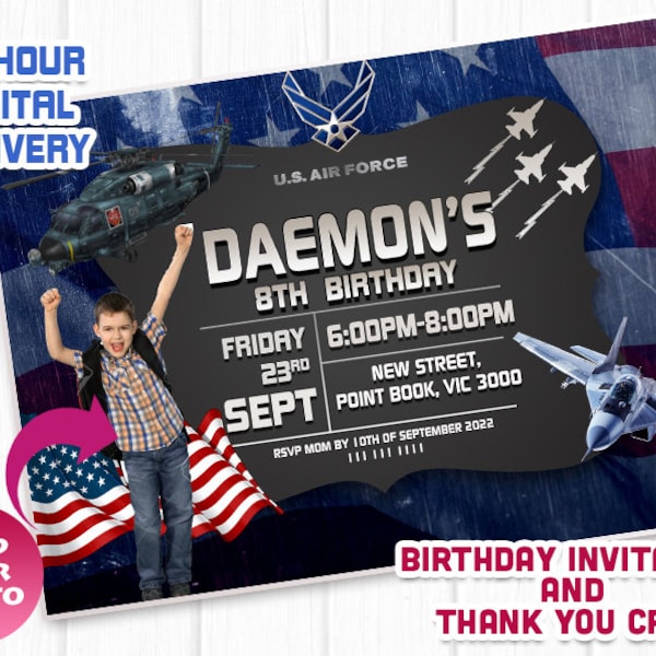 Us Air Force Invitations - Etsy