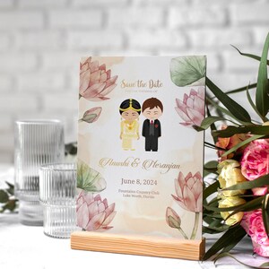 Sri Lankan Sinhala Traditional Udarata Couple Wedding Invitation | Save ...